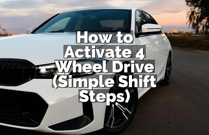 How to Activate 4 Wheel Drive (Simple Shift Steps)